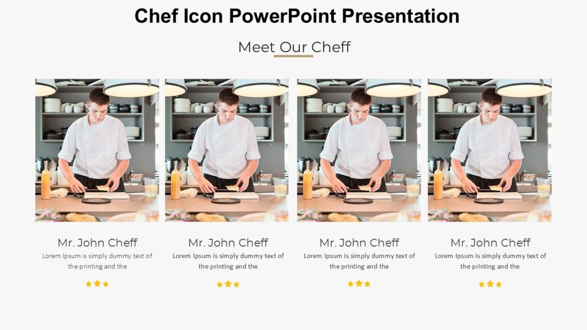 Chef Icon PowerPoint Presentation - PPTUniverse