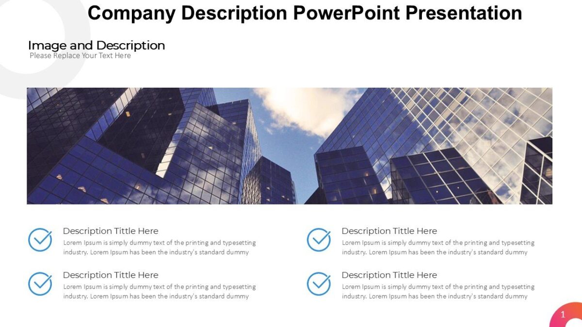 Company Description PowerPoint Presentation - PPTUniverse