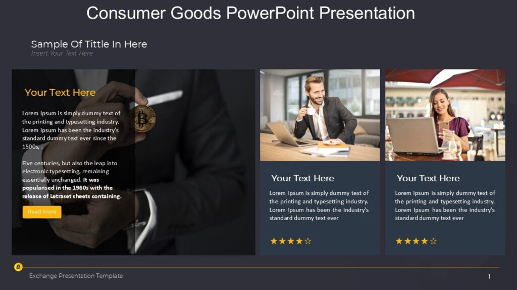 Consumer Goods PowerPoint Presentation : 100% Editable PPTx
