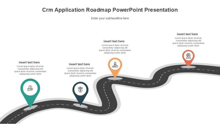 Crm Application Roadmap PowerPoint Presentation - PPTUniverse