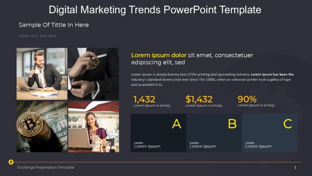 Digital Marketing Trends PowerPoint Template : 100% Editable PPTx