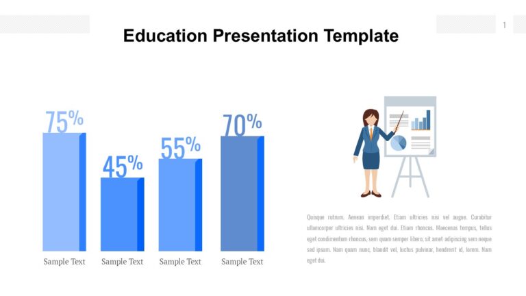 Education Presentation Template : 100% Editable PPTx