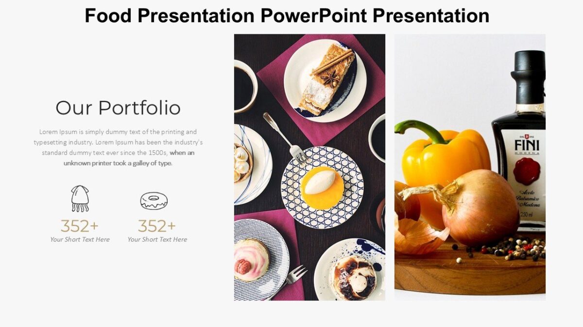 Food Presentation PowerPoint Presentation - PPTUniverse
