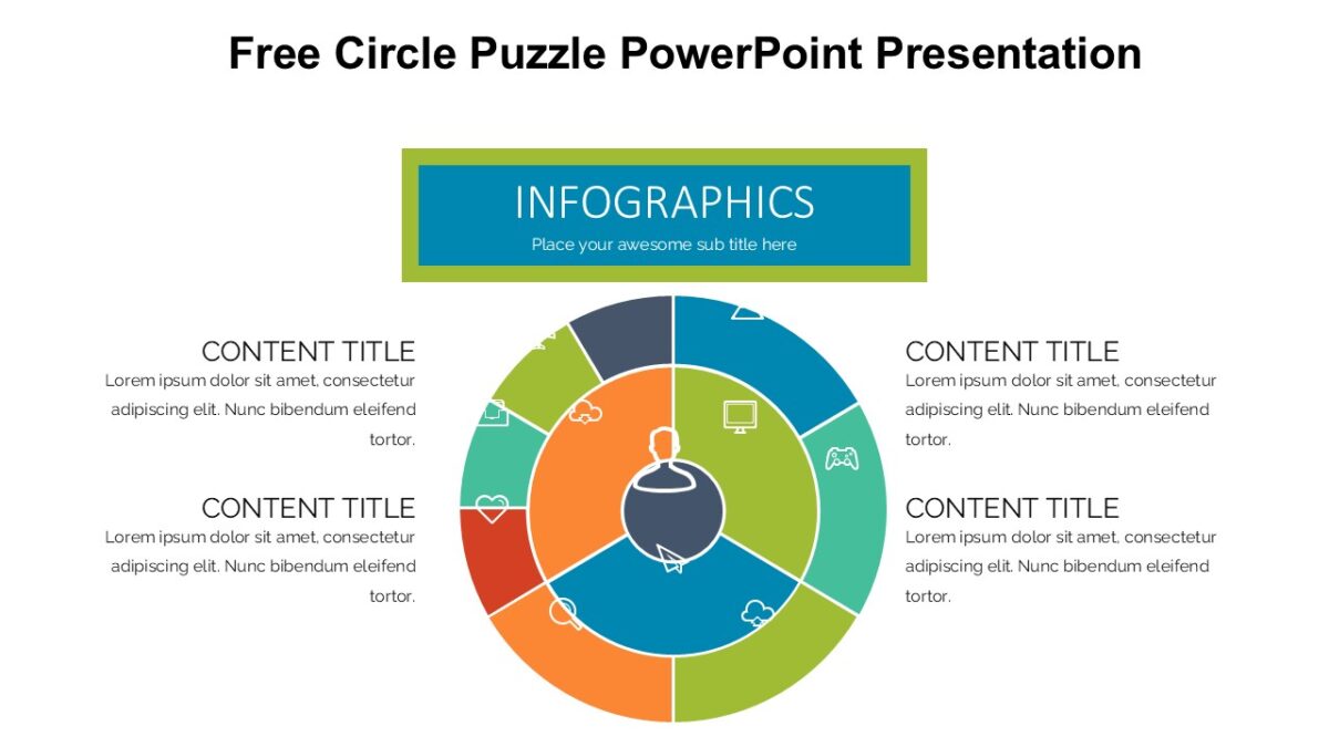 Free Circle Puzzle PowerPoint Presentation : 100% Editable PPTx
