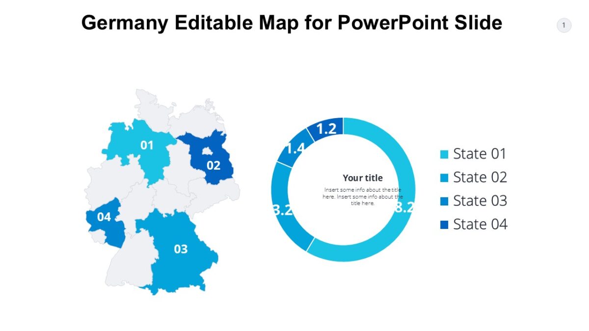Germany Editable Map for PowerPoint Slide - PPTUniverse