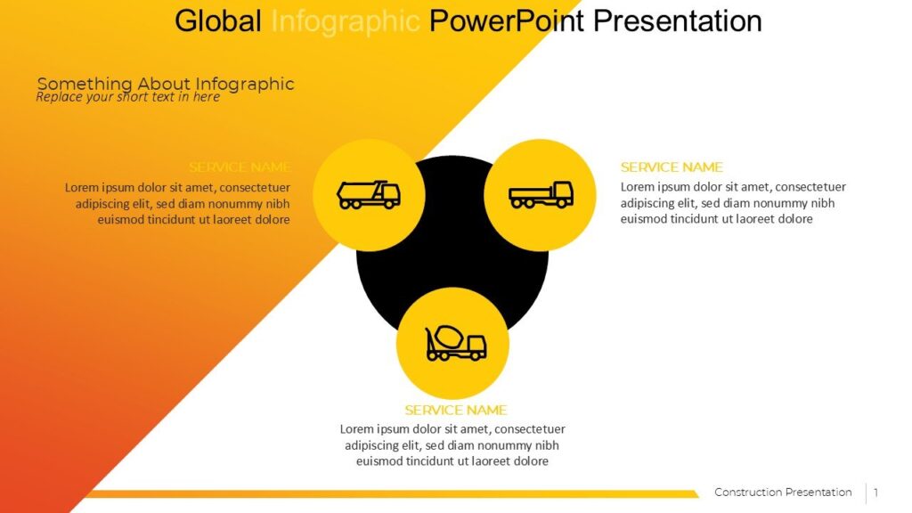 Global Infographic PowerPoint Presentation : 100% Editable PPTx