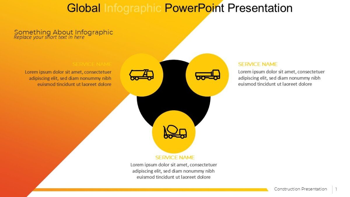 Global Infographic PowerPoint Presentation : 100% Editable PPTx