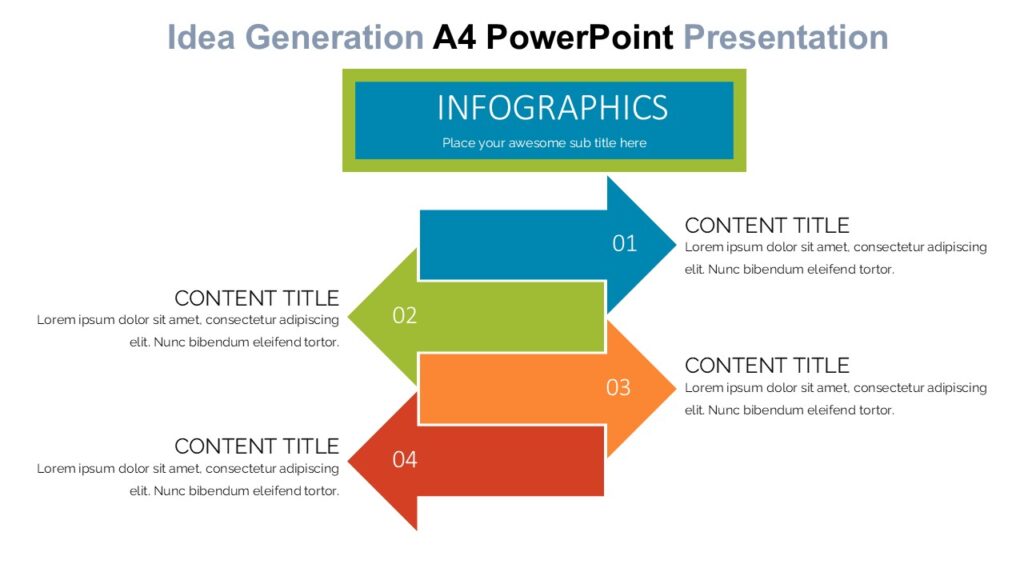 Idea Generation A4 PowerPoint Presentation : 100% Editable PPTx