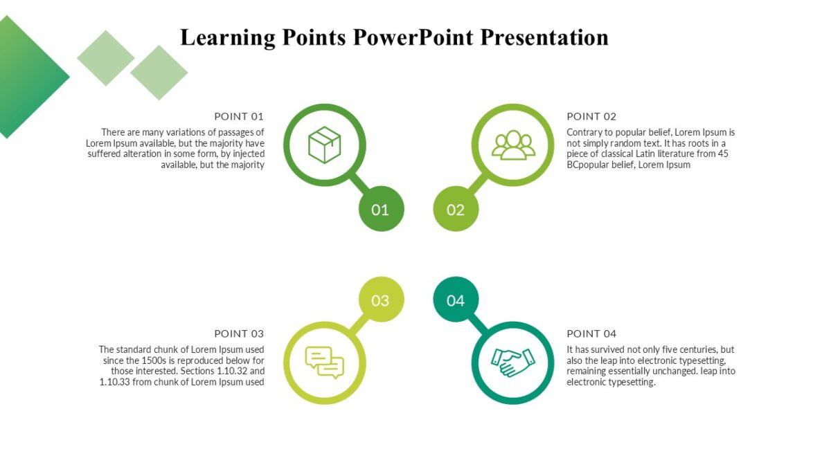 Learning Points PowerPoint Presentation - PPTUniverse