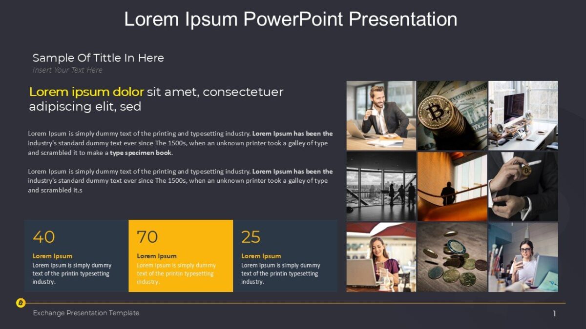 Lorem Ipsum PowerPoint Presentation : 100% Editable PPTx
