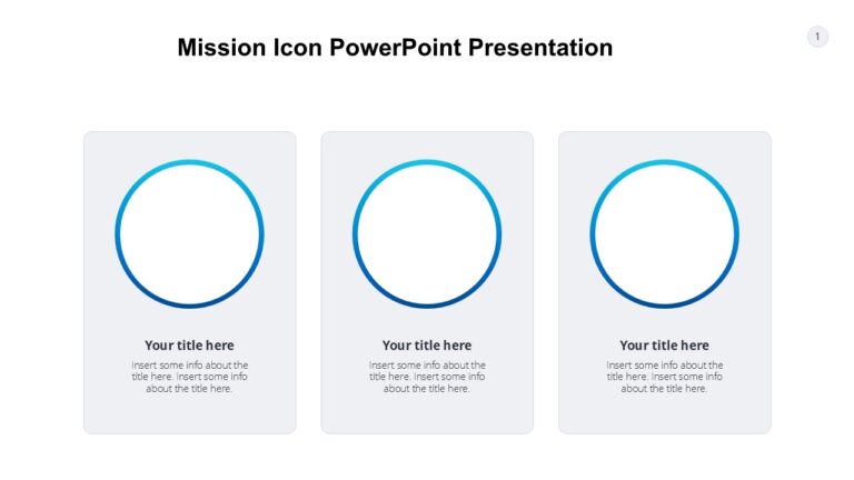 Mission Icon PowerPoint Presentation : 100% Editable PPTx