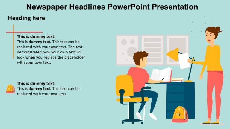 Newspaper Headlines PowerPoint Presentation : 100% Editable PPTx