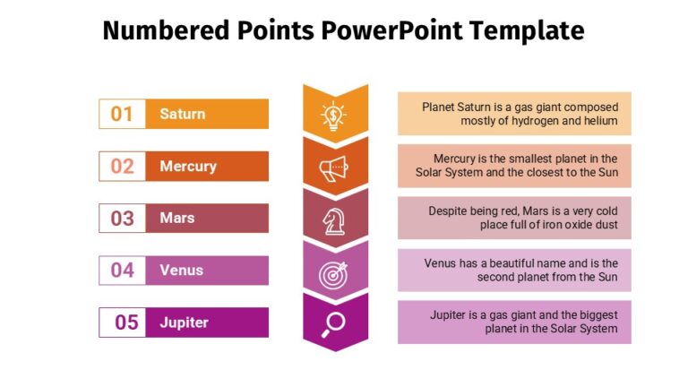Numbered Points PowerPoint Template - PPTUniverse