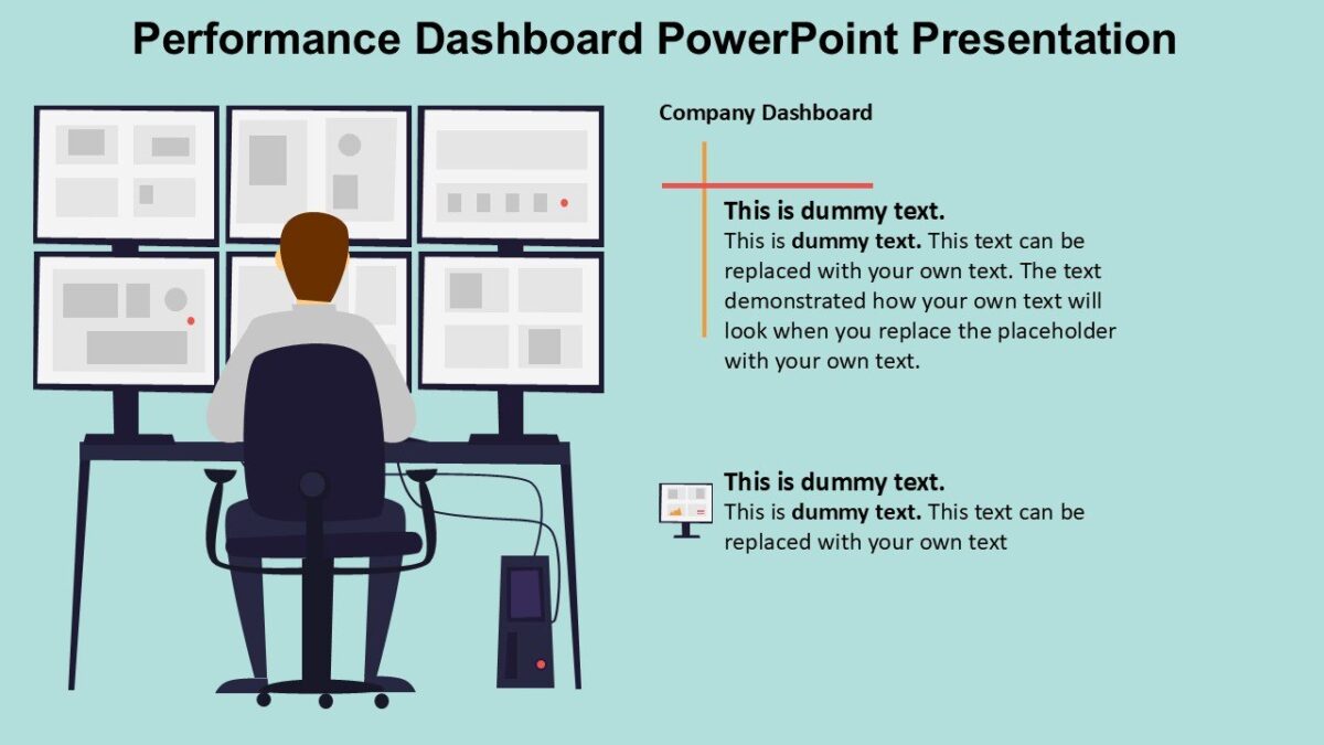 Performance Dashboard PowerPoint Presentation : 100% Editable PPTx