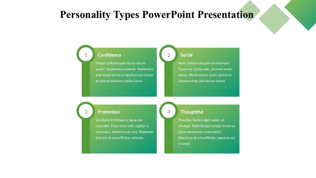 Personality Types PowerPoint Presentation : 100% Editable PPTx