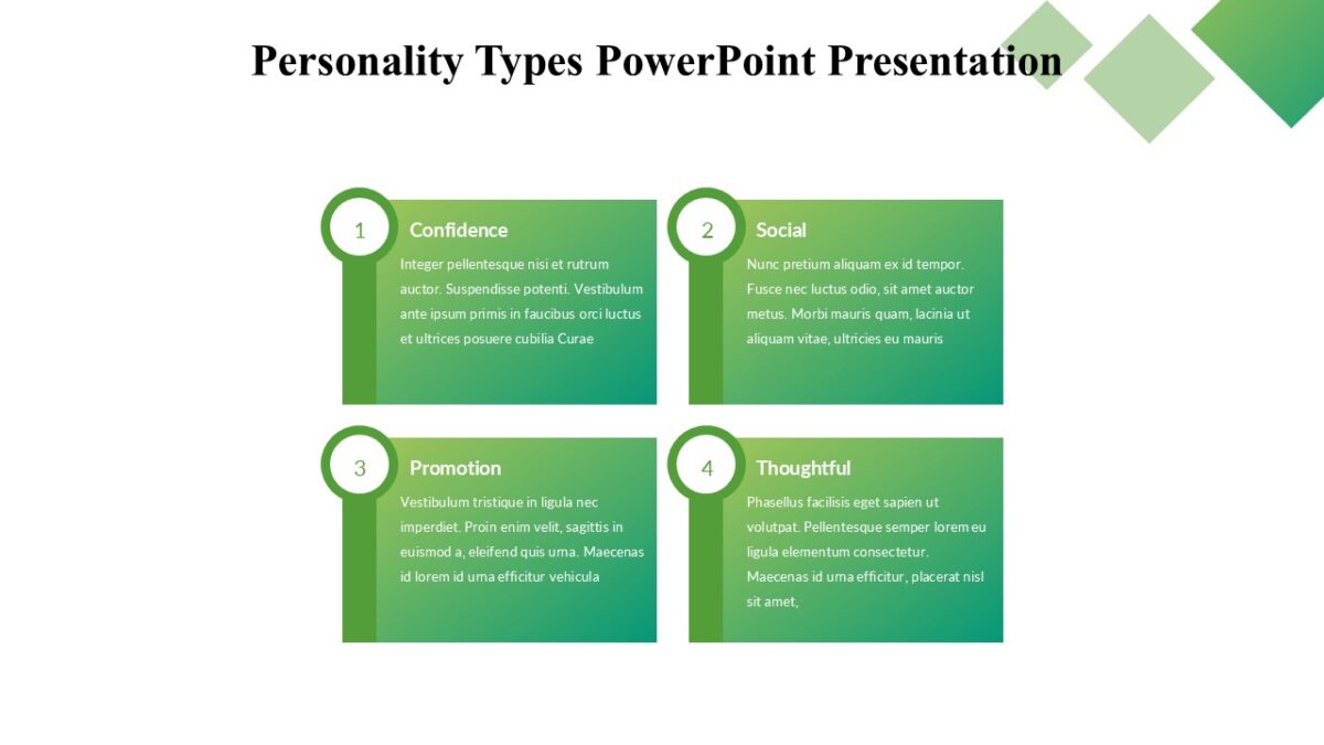Personality Types PowerPoint Presentation - PPTUniverse