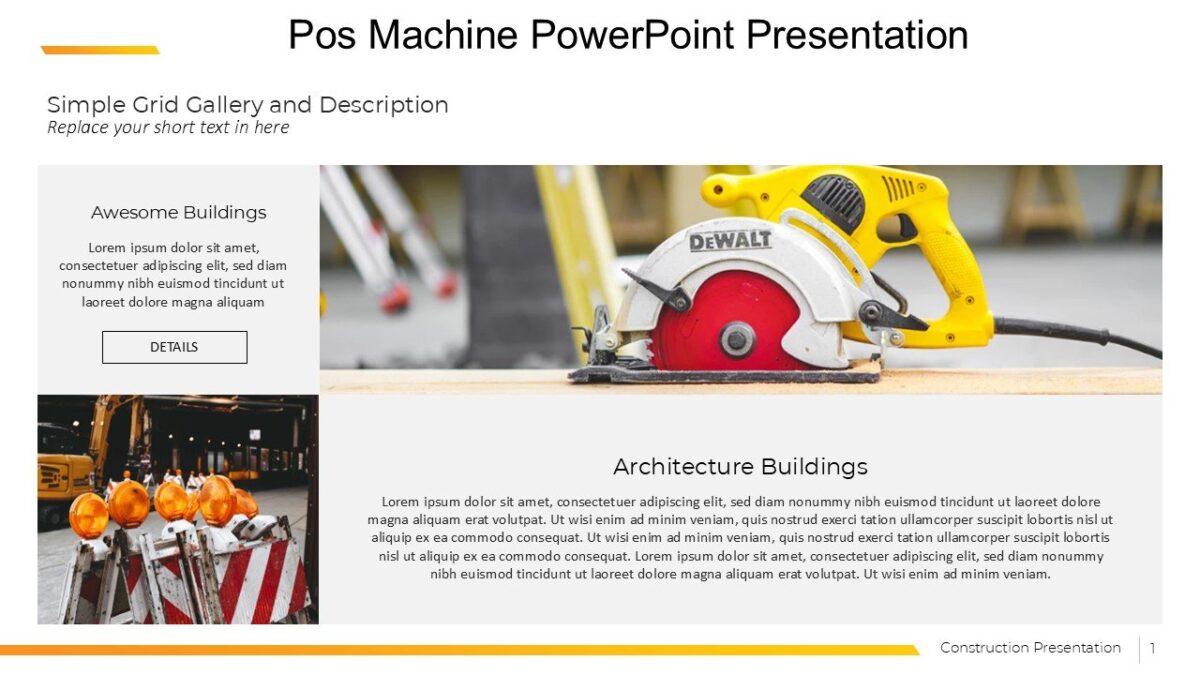 Pos Machine PowerPoint Presentation - PPTUniverse