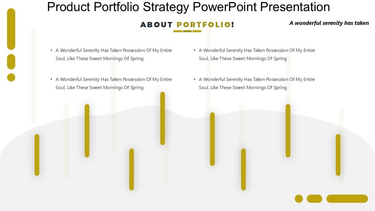 Product Portfolio Strategy PowerPoint Presentation : 100% Editable PPTx