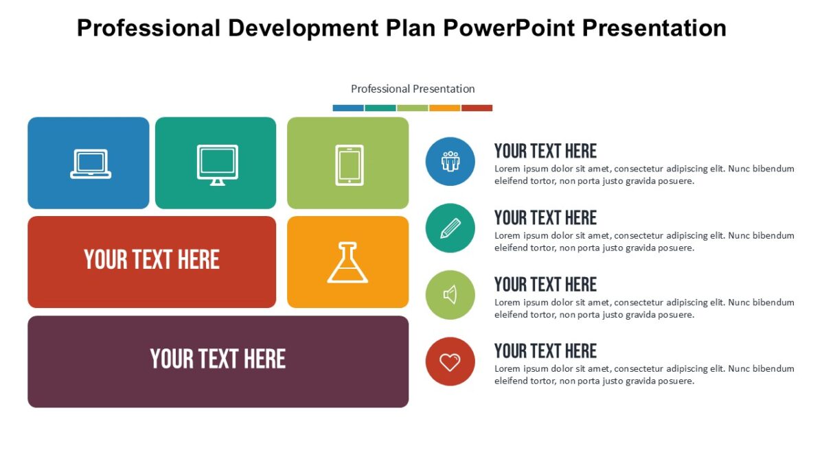 Professional Development Plan PowerPoint Presentation : 100% Editable PPTx