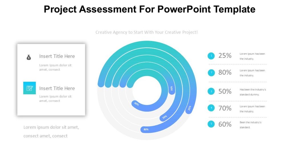 Project Assessment For PowerPoint Template : 100% Editable PPTx