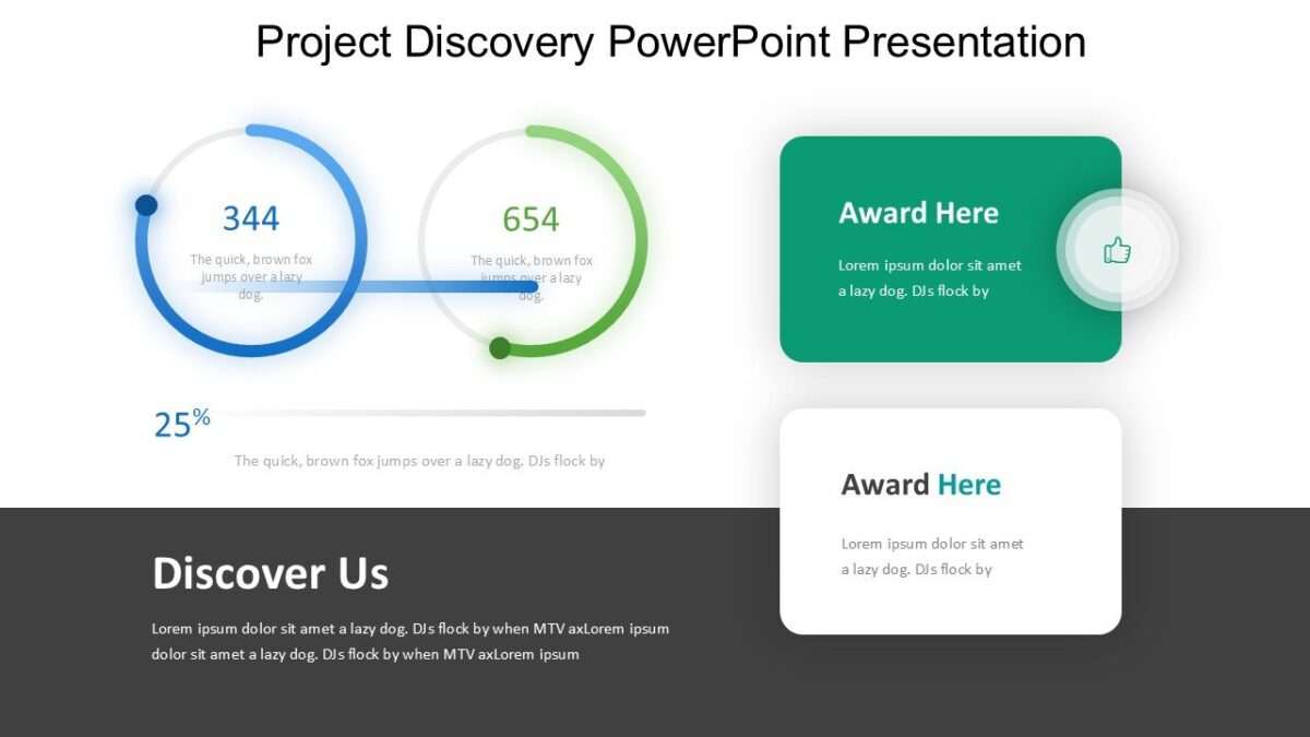 Project Discovery PowerPoint Presentation : 100% Editable PPTx