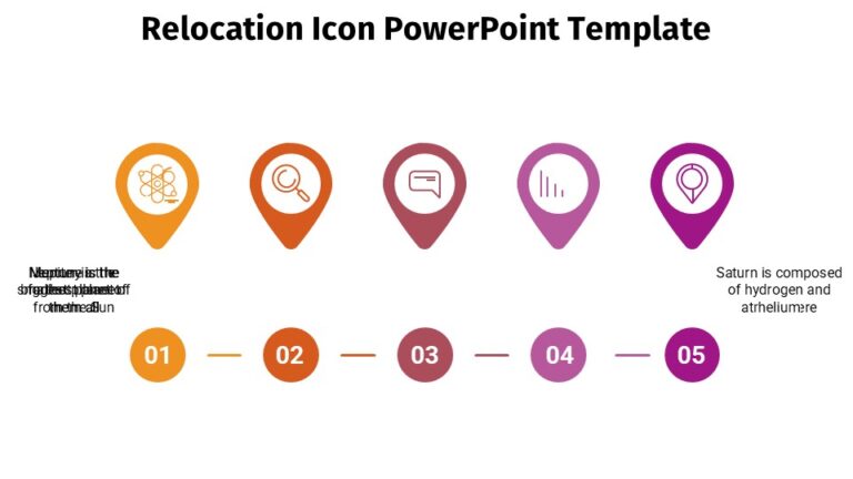 Relocation Icon PowerPoint Template : 100% Editable PPTx