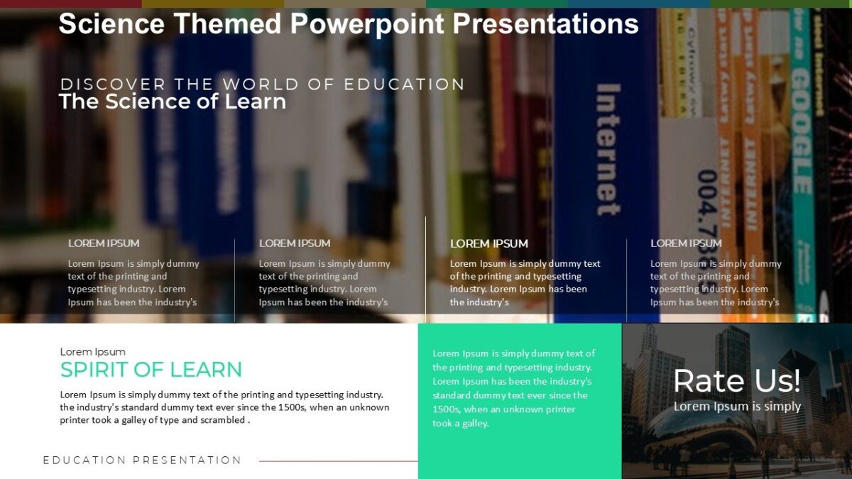 Science Themed Powerpoint Presentations : 100% Editable PPTx