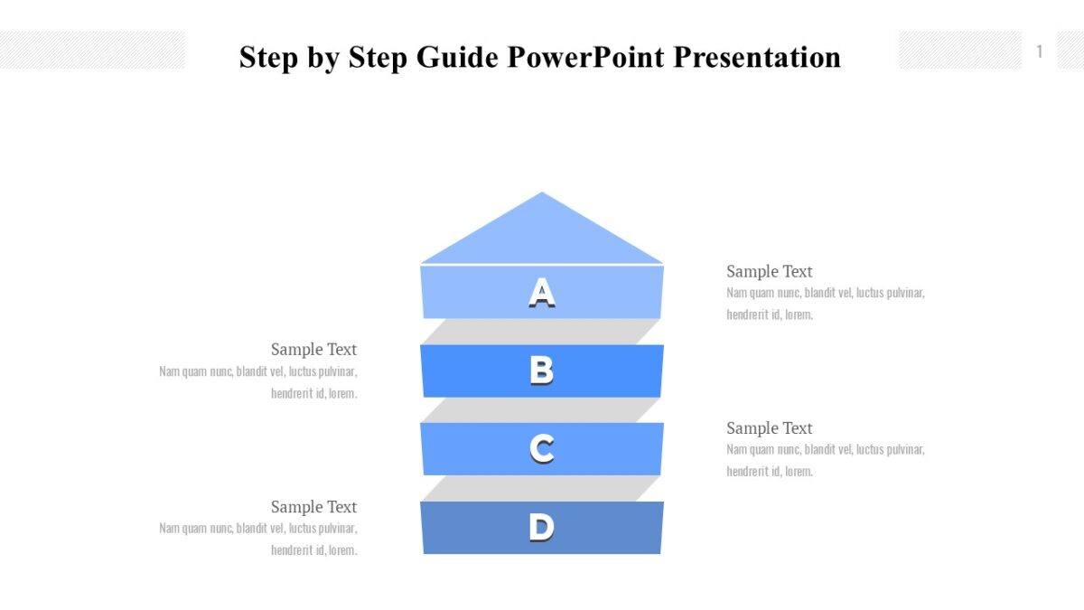 Step by Step Guide PowerPoint Presentation : 100% Editable PPTx