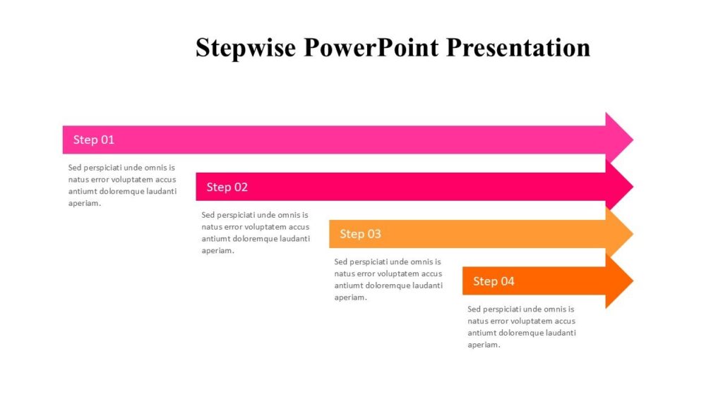 Stepwise PowerPoint Presentation : 100% Editable PPTx