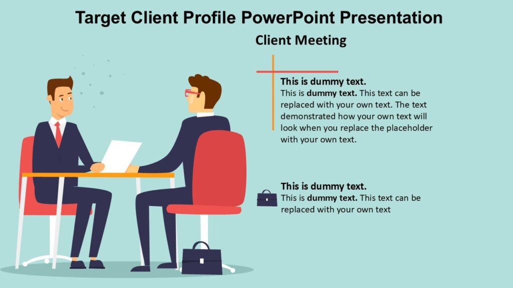Target Client Profile PowerPoint Presentation : 100% Editable PPTx