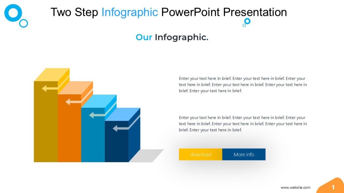 Two Step Infographic PowerPoint Presentation - PPTUniverse