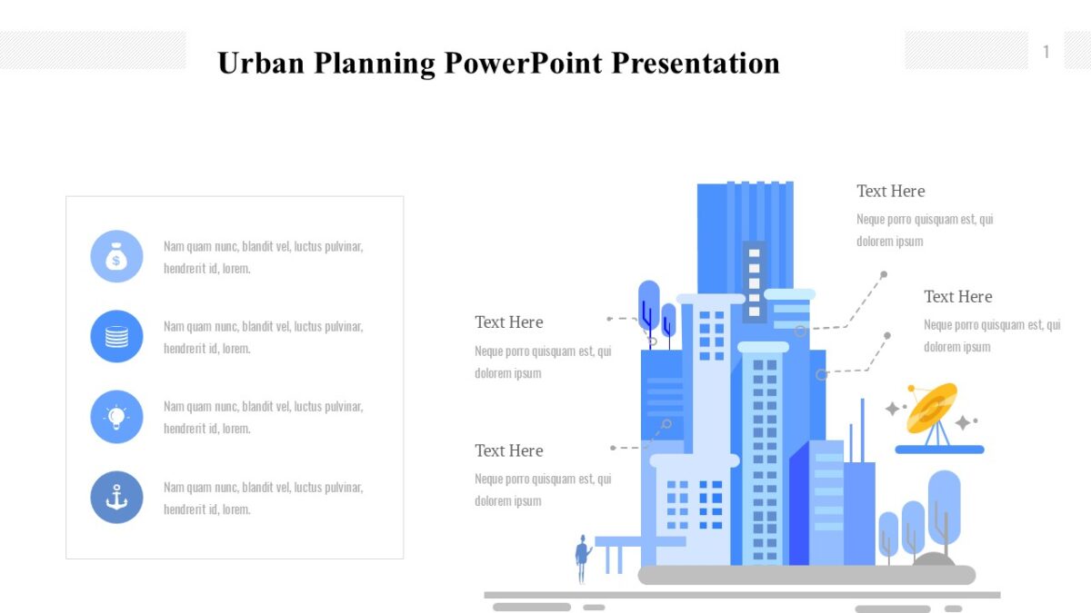 Urban Planning PowerPoint Presentation : 100% Editable PPTx