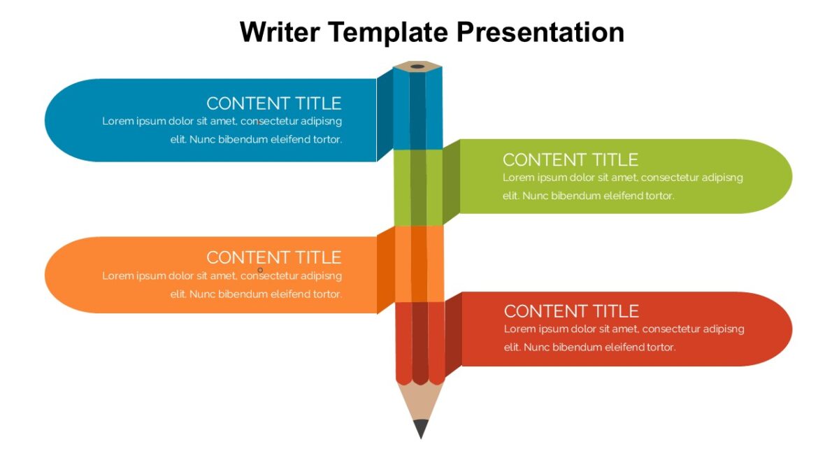 Writer Template Presentation : 100% Editable PPTx