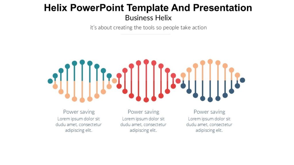 Helix PowerPoint Template And Presentation : 100% Editable PPTx