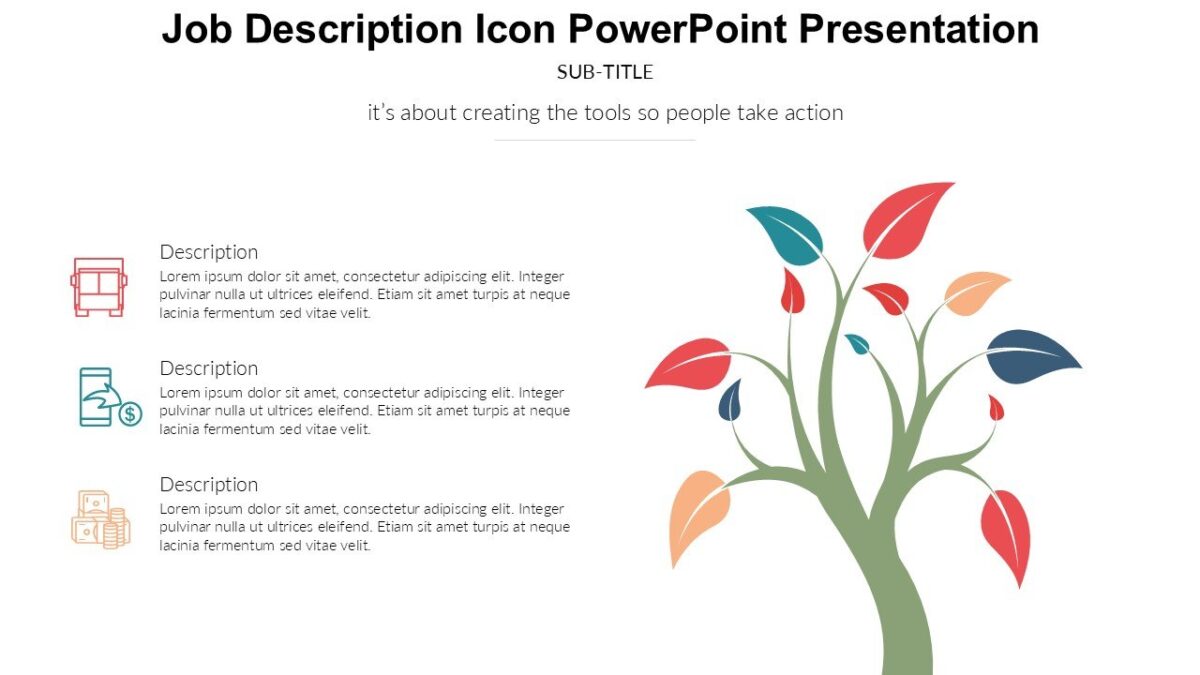 Job Description Icon PowerPoint Presentation - PPTUniverse