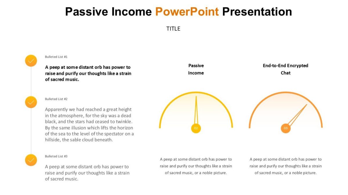 Passive Income PowerPoint Presentation : 100% Editable PPTx