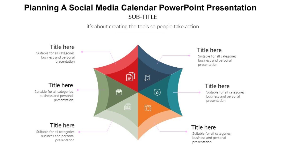 Planning A Social Media Calendar PowerPoint Presentation : 100% ...
