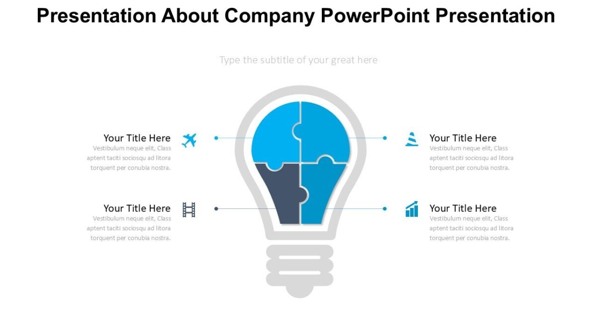 Presentation About Company PowerPoint Presentation : 100% Editable PPTx