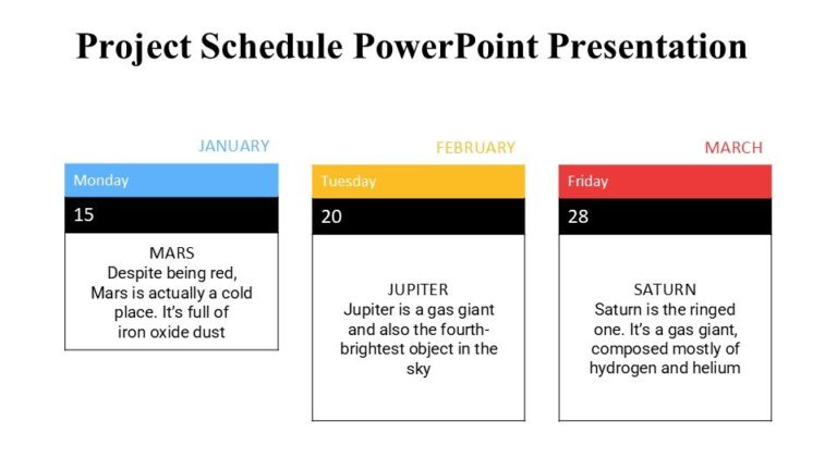 Project Schedule PowerPoint Presentation - PPTUniverse