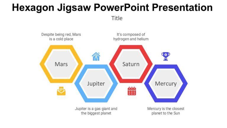 Hexagon Jigsaw PowerPoint Presentation - PPTUniverse