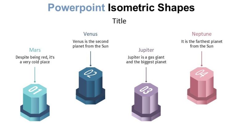 Powerpoint Isometric Shapes : 100% Editable PPTx