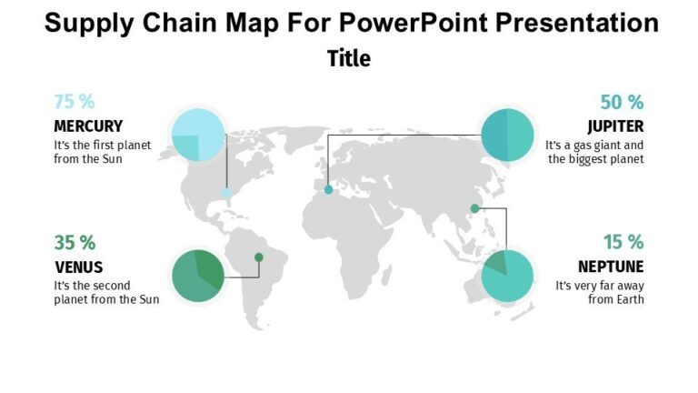 Supply Chain Map For PowerPoint Presentation - PPTUniverse