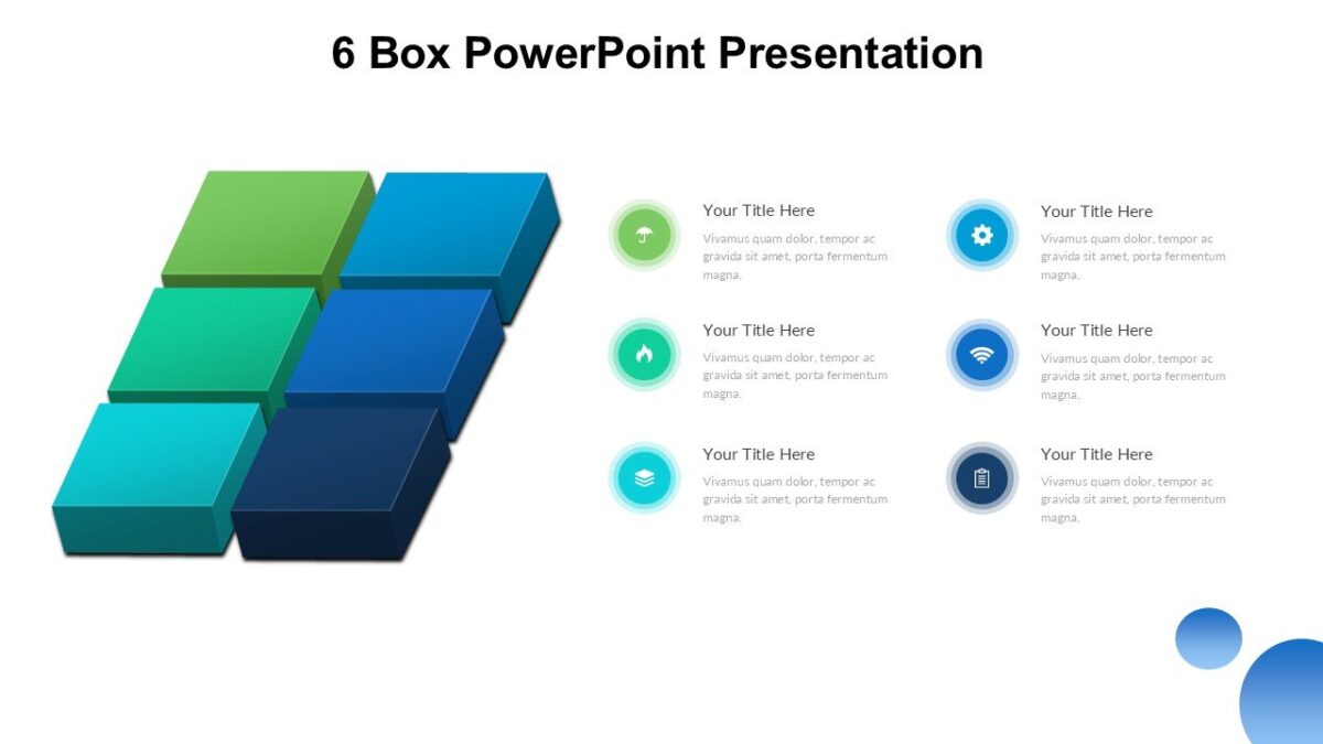 6 Box PowerPoint Presentation - PPTUniverse