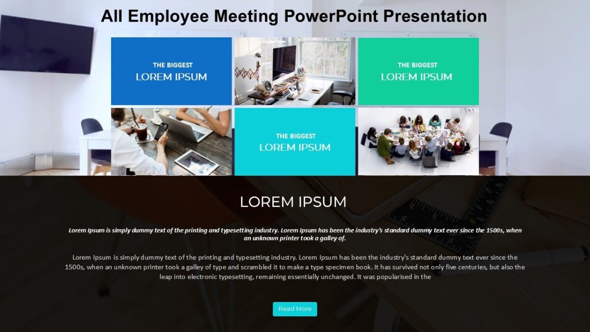All Employee Meeting PowerPoint Presentation : 100% Editable PPTx