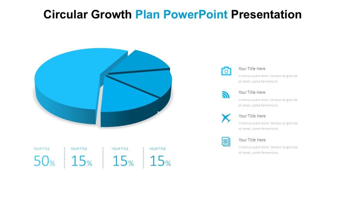 Circular Growth Plan PowerPoint Presentation : 100% Editable PPTx