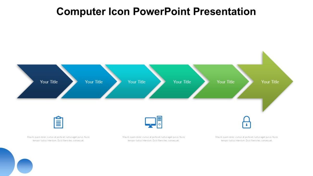 Computer Icon PowerPoint Presentation : 100% Editable PPTx