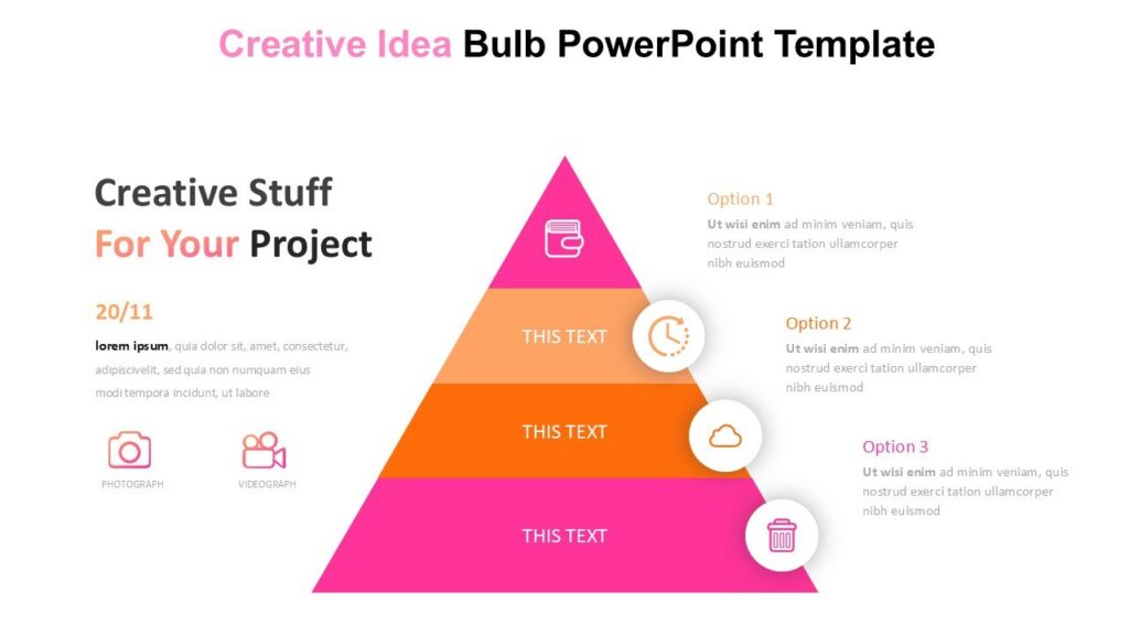 Creative Idea Bulb PowerPoint Template : 100% Editable PPTx