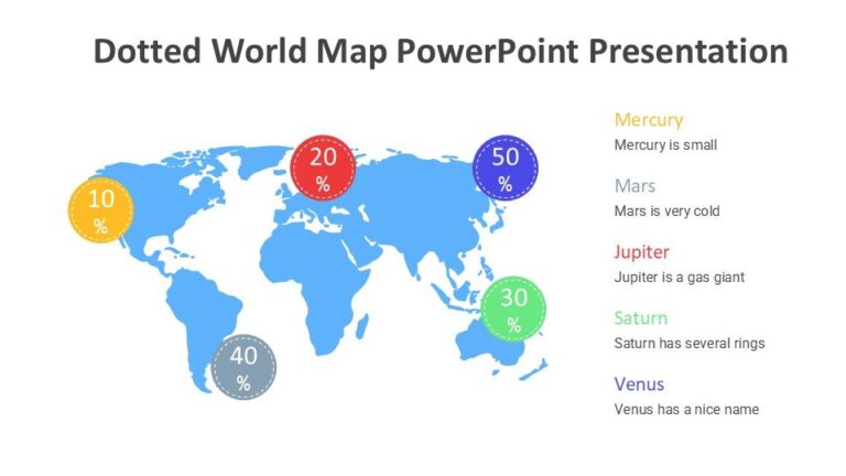Dotted World Map PowerPoint Presentation - PPTUniverse