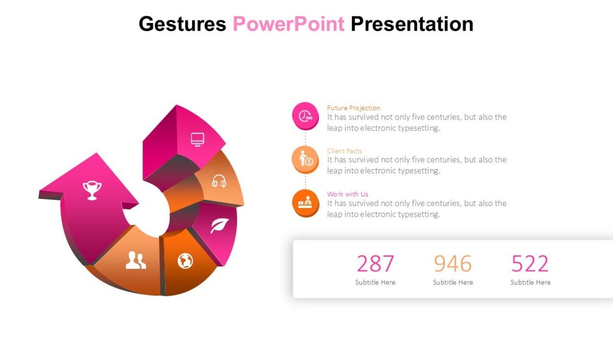 Gestures PowerPoint Presentation : 100% Editable PPTx