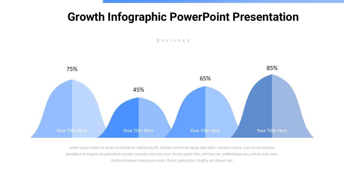 Growth Infographic PowerPoint Presentation : 100% Editable PPTx